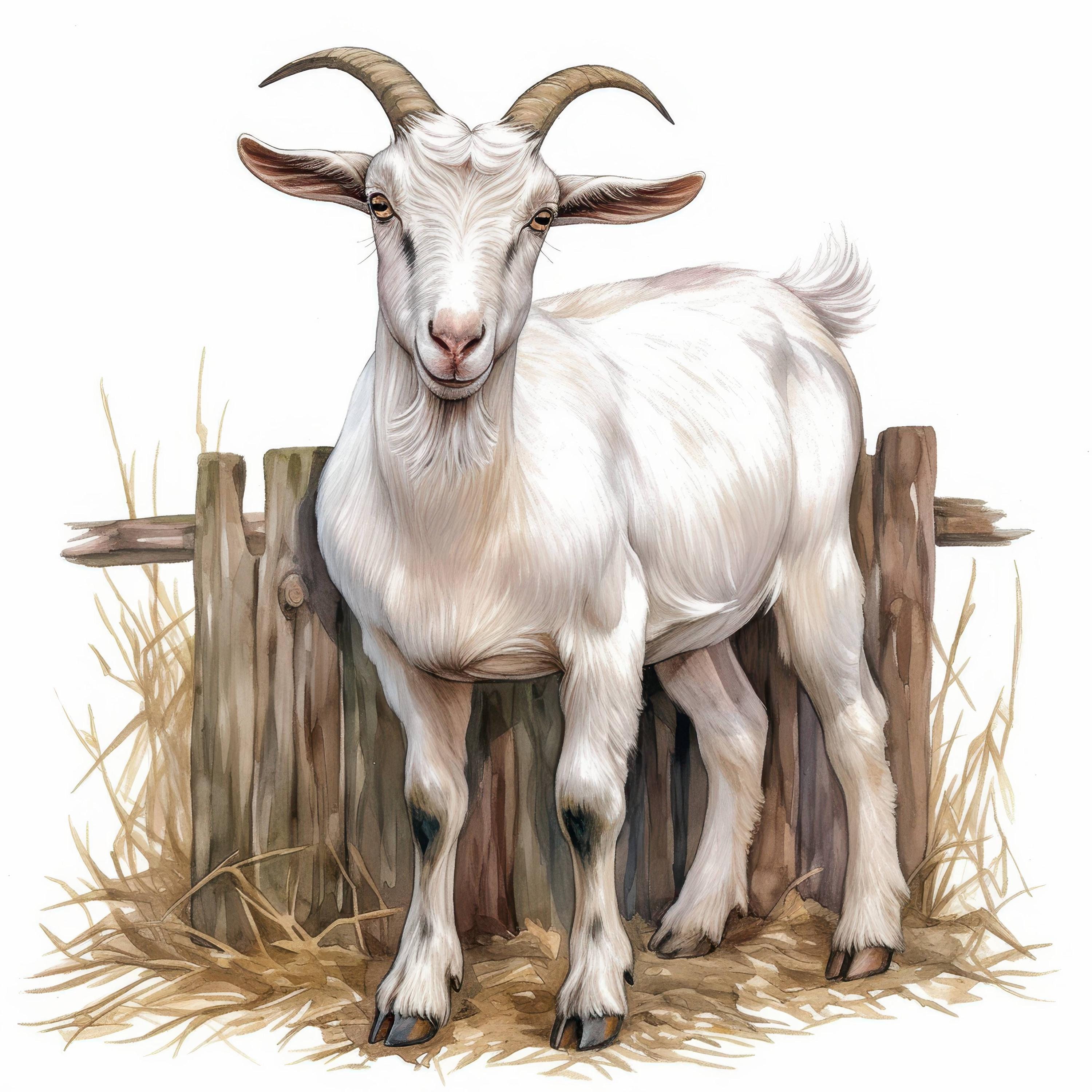 16 Goat Farm Clipart Bundle, Country Goat Art Illustration, Printable ...