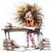Quirky Student Clipart 11 High Res Watercolor Jpgs for Junk Journaling ...