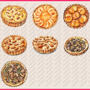 34 Sweet Tarts Clipart | Tarts With Peach, Strawberry, Jam, Almond ...
