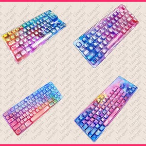 19 PNG Keyboard With Rainbow Colors Clipart, Gaming Keyboard Clipart ...