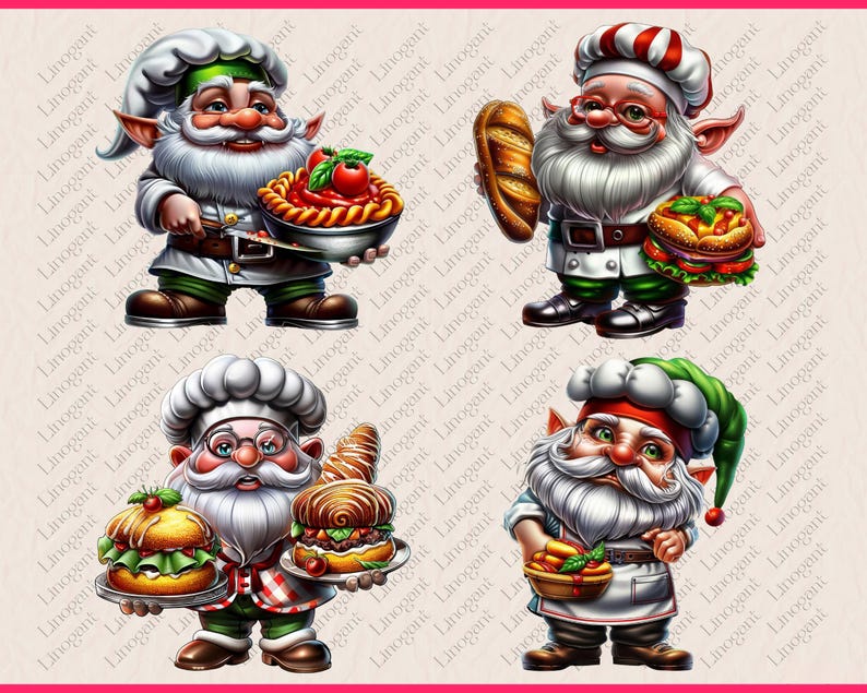 19 PNG Chef Gnomes Gnomes Clipart | Cute Gnome, Head Cook Gnome, Gnomes ...