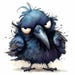 Grumpy Crow Clip Art 10 High Res Watercolor Jpgs Junk Journals ...