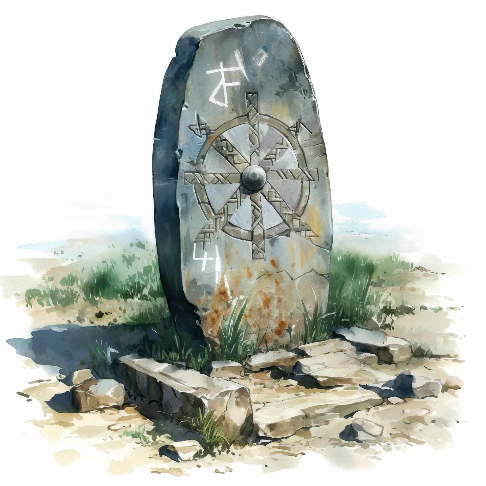 22 Magic Stone Altar Clipart Bundle, Mystical Fantasy Illustration ...