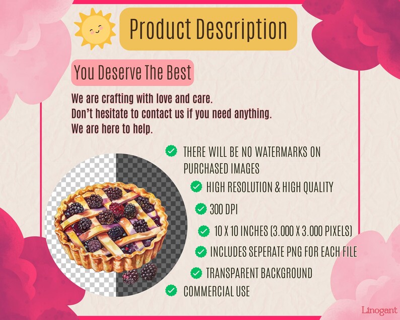 34 Sweet Tarts Clipart | Tarts With Peach, Strawberry, Jam, Almond ...