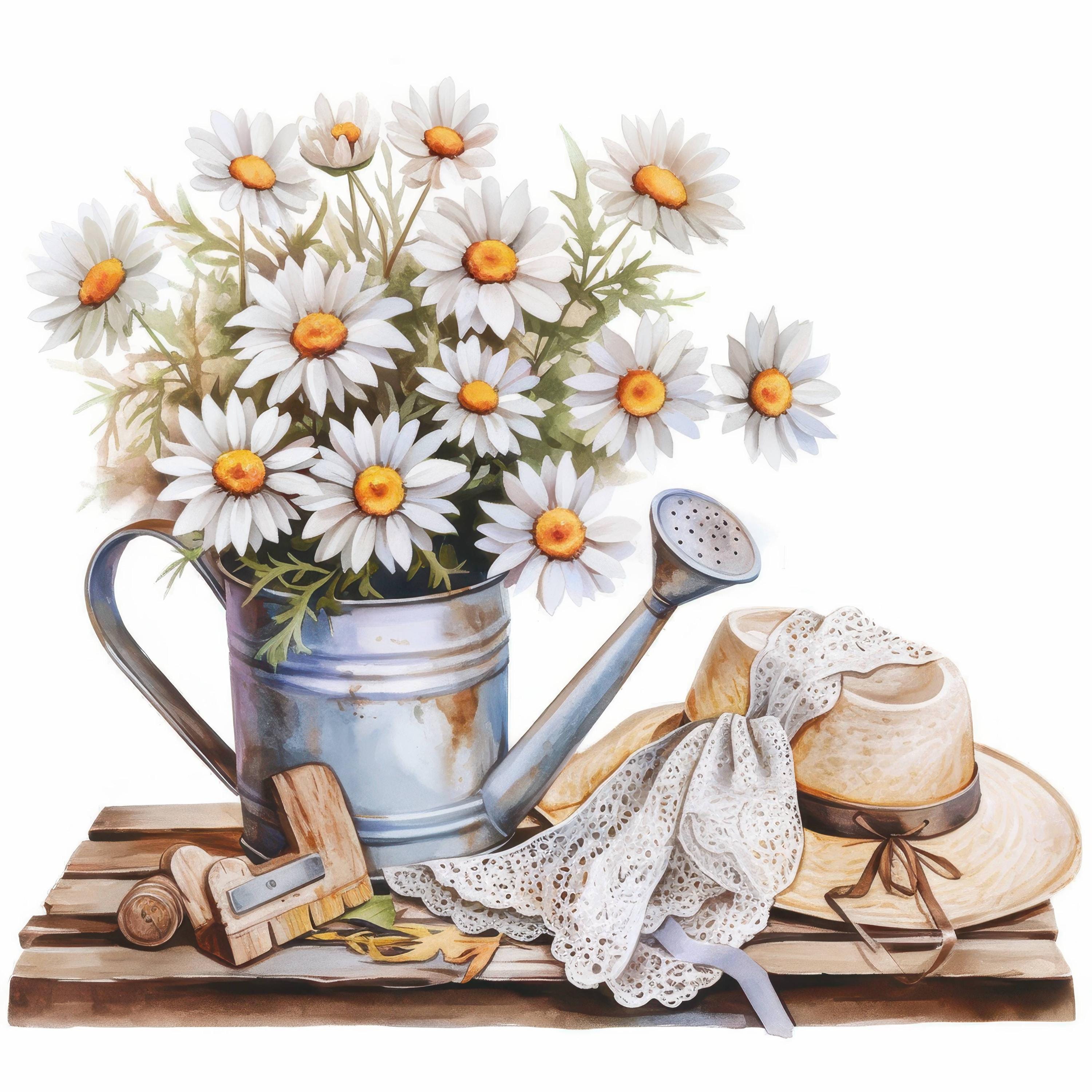 10 Vintage Gardening Tools Clipart Bundle, Rustic Outdoor Illustration ...