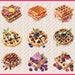 Watercolor Waffle Clipart Bundle, Food Clip Art Set, Bakery, Dessert ...