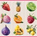 Watercolor Fruits Clipart Bundle, Colorful Fruits Clip Art Set, Fruit ...