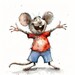 10 Funny Frazzled Mouse, Commercial Use, Whimsical Mice Ephemera ...