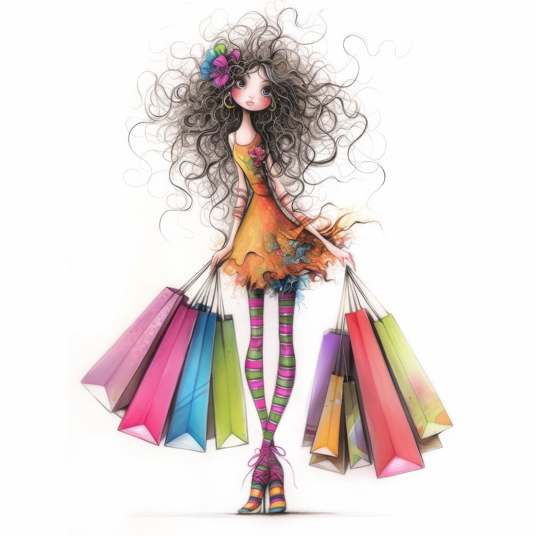 Quirky Black Friday Clip Art 13 High Res Watercolor Jpgs Junk Journals ...