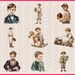 Watercolor Victorian Little Boy Clipart Bundle, Vintage Fashion Clip ...