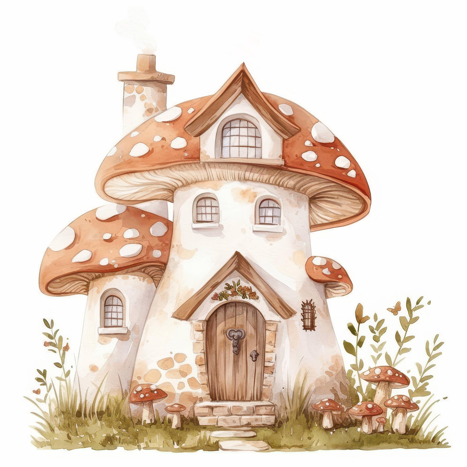 11 Forest Fairy House Clipart Bundle, Magical Cottage Illustration ...
