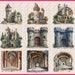 Watercolor Medieval Castle Clipart Bundle,middle Age Historical ...
