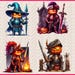 25 PNG Pumpkin Knight Clipart, Cute Halloween Warrior With Pumpkin Head ...