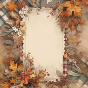 Autumn Tree Leaves Paper Clip Art Bundle 10 High Res Watercolor Jpgs ...