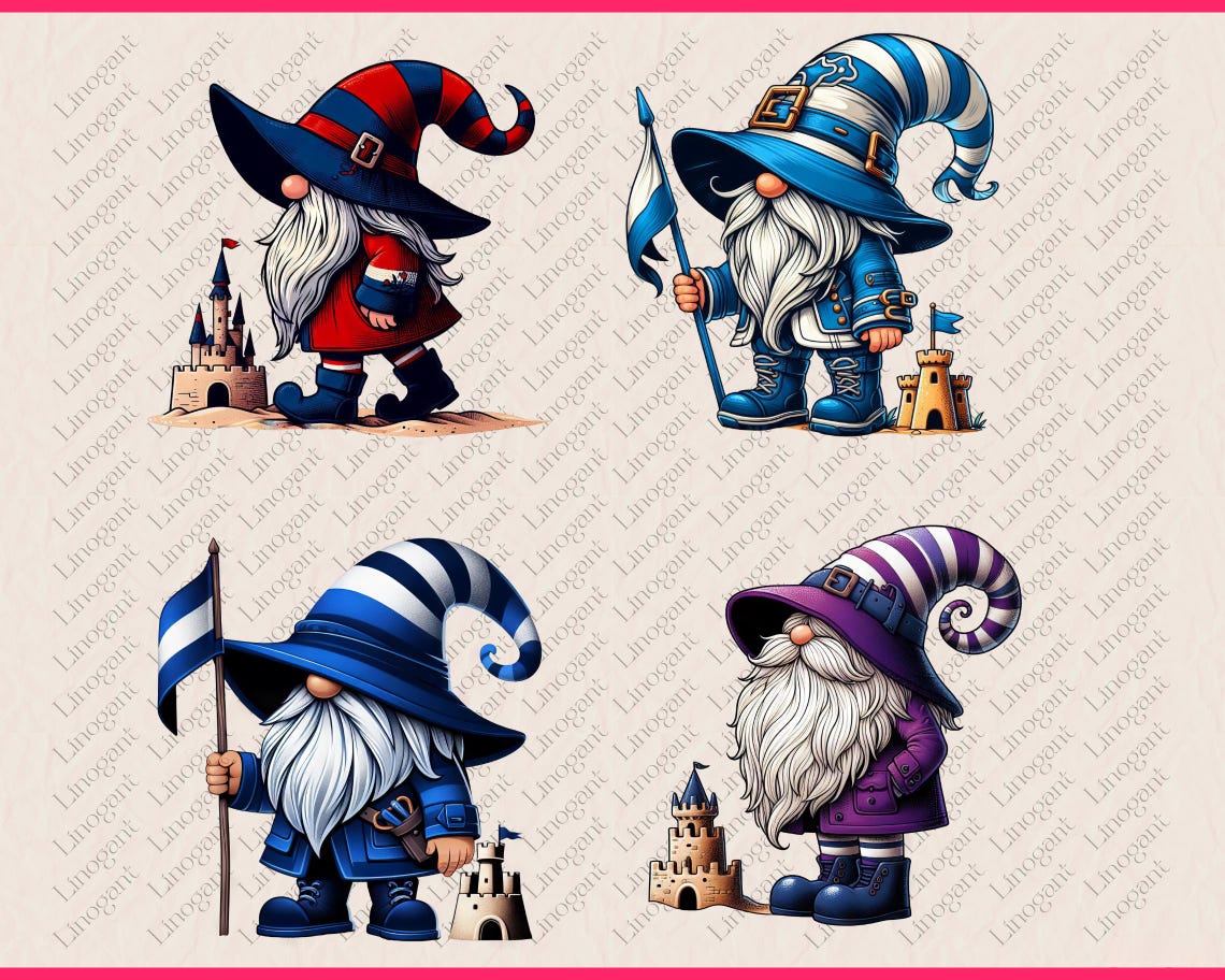 17 PNG Sand Castle Gnomes Clipart, Cute Gnome, Summer Gnome, Gnome ...
