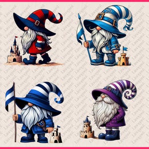 17 PNG Sand Castle Gnomes Clipart, Cute Gnome, Summer Gnome, Gnome ...