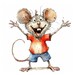 10 Funny Frazzled Mouse, Commercial Use, Whimsical Mice Ephemera ...