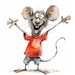 10 Funny Frazzled Mouse, Commercial Use, Whimsical Mice Ephemera ...