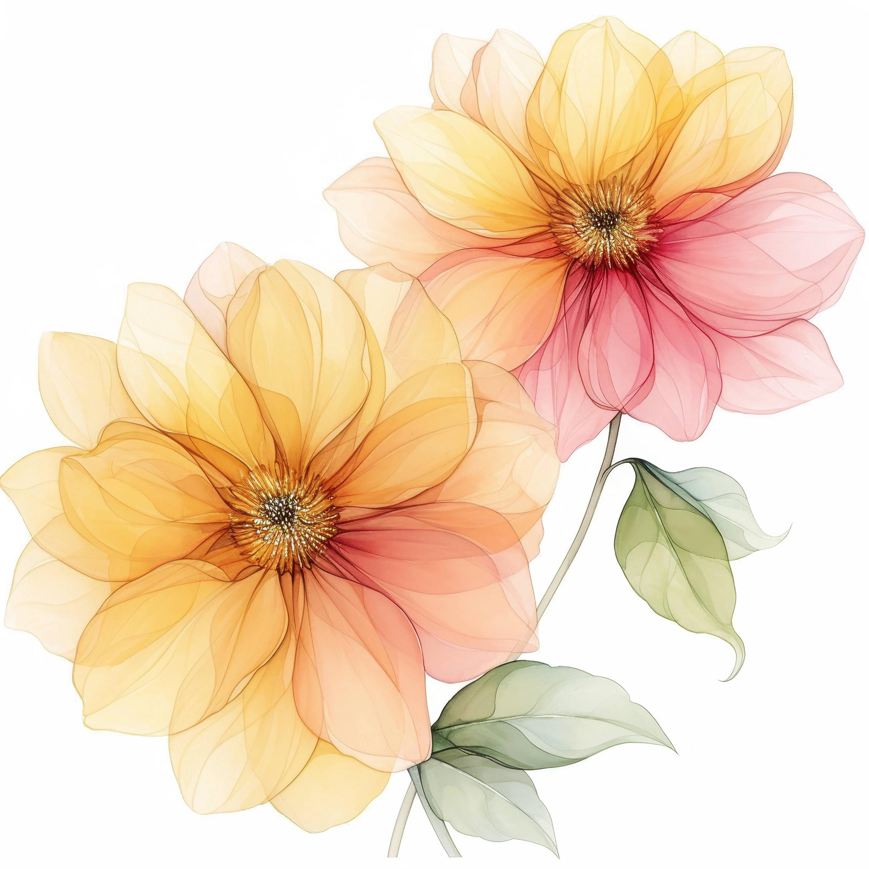 10 Soft Vibes Floral Clipart Bundle, Gentle Petal Illustration ...
