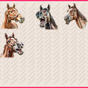 31 PNG Happy Horse Clipart | Smiling Horse Clipart, Cute Horse Face ...