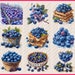 Watercolor Blueberry Clipart Bundle, Fruits Clip Art Set, Blue Berry ...