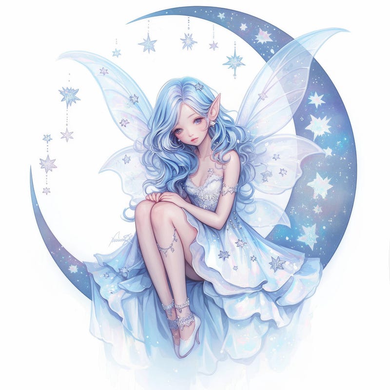Blue Moon Fairy - Etsy