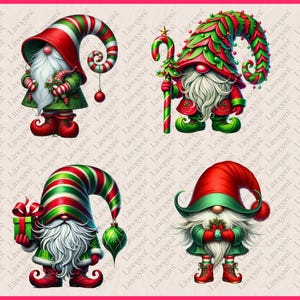 18 PNG Christmas Gnome Clipart | Cute Gnome, Gnome Bundle, Christmas ...