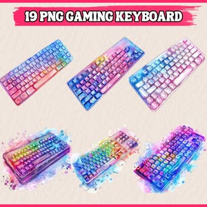 19 PNG Keyboard With Rainbow Colors Clipart, Gaming Keyboard Clipart ...
