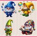 31 PNG Funny Clown Gnome Clipart, Happy Circus Gnomes Clipart, Party ...