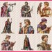 Watercolor Medieval Prince Clipart Bundle, Noble People History Clip ...