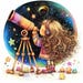 Whimsical Stargazer Girl Clip Art 10 High Res Watercolor Jpgs for Junk ...