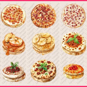 46 Crumpet Clipart | British Food Illustrations | Printable Watercolor ...