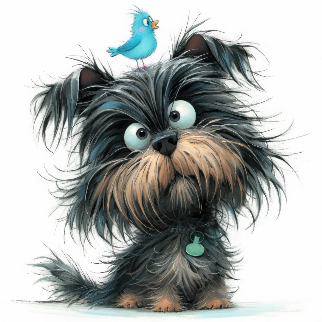 10 Whimsical Fluffy Buddies Clipart Bundle, Friends Illustration ...