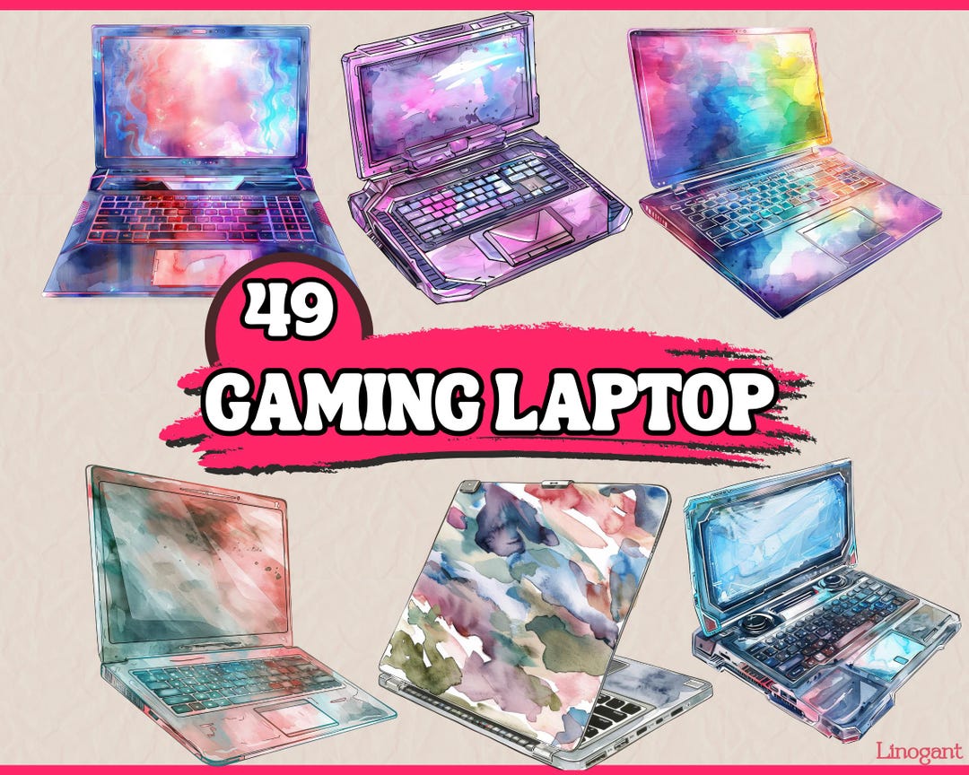 49 Laptop Clipart | Rainbow Laptops, Gaming Laptop, Laptop Bundle ...