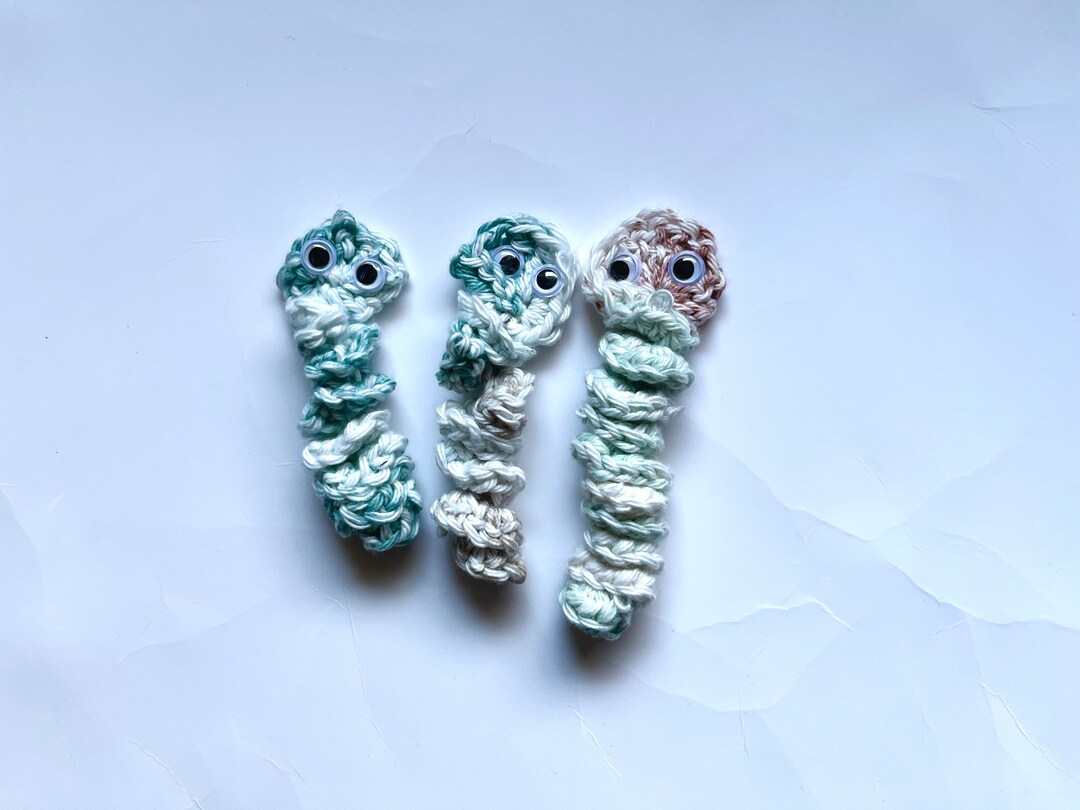 Crochet Worry Worm Fidgets - Etsy
