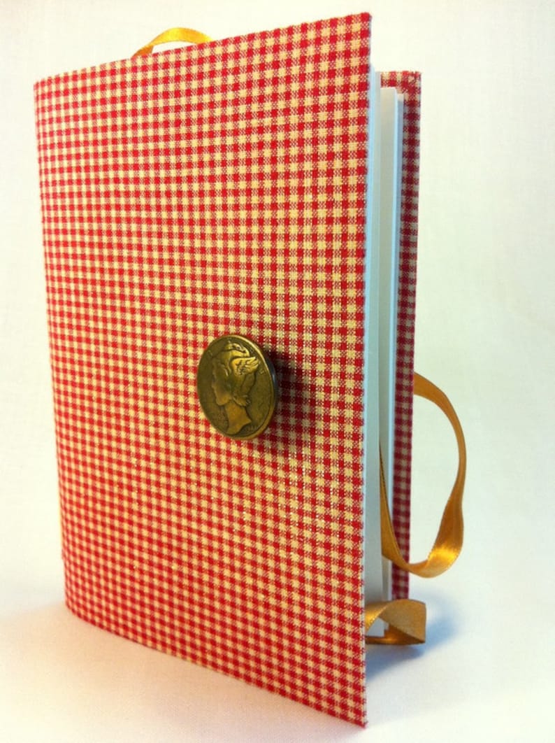 Red White Checkered Journal Diary Notebook Handmade Journals Blank ...