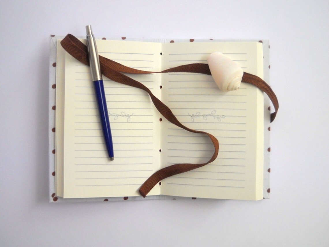 Writing Journal, Journal Diary, White Brown, Journal Notebook, Handmade ...