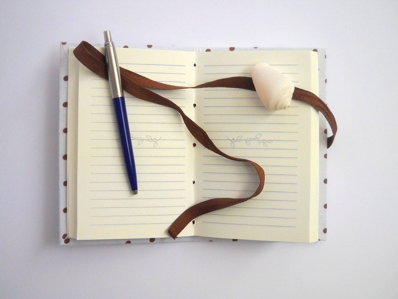 Writing Journal, Journal Diary, White Brown, Journal Notebook, Handmade ...