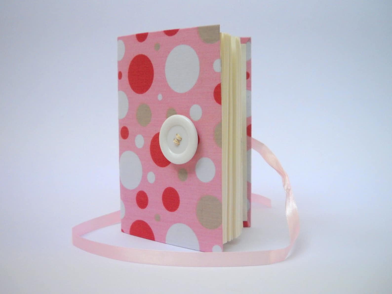 Pink Journal Notebook Diary Girls Journal Pink White Dotted Journal ...
