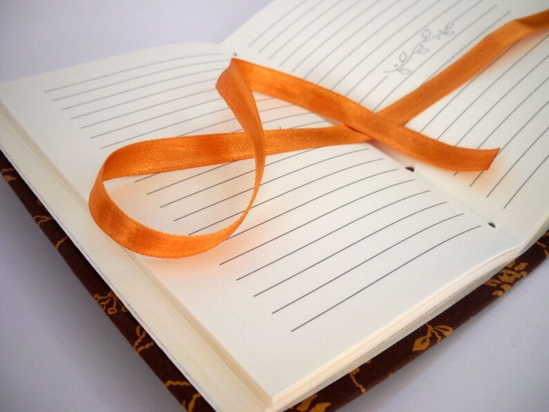 Gold Brown Journal Handmade Journal Leaves Journal Autumn Journal ...