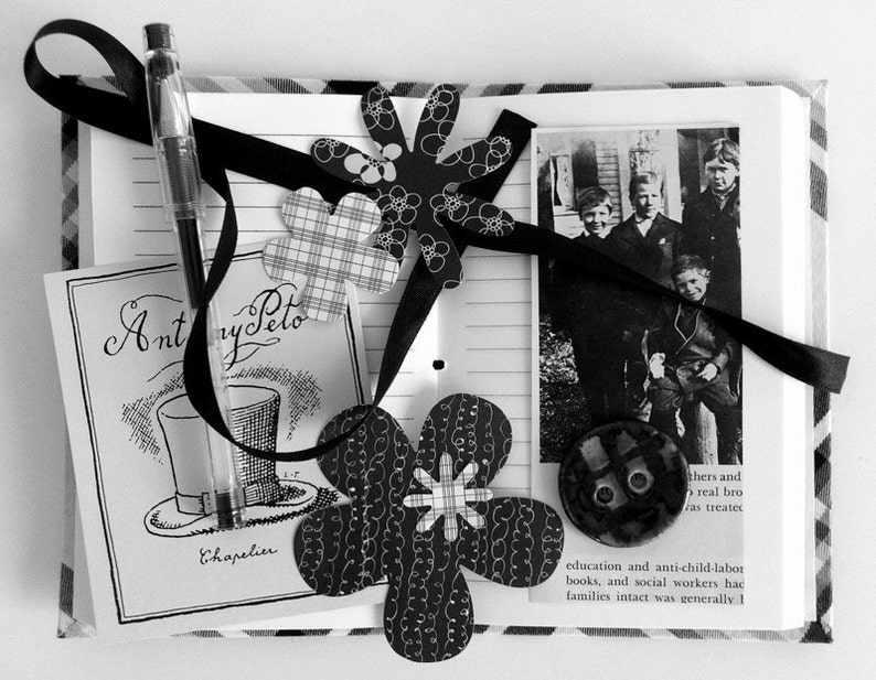 Stripes Journal Notebook Diary Black and White Writing Journal - Etsy