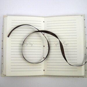 White Dotted Journal Notebook Diary Blank Paper, Brown Tiny Dots ...