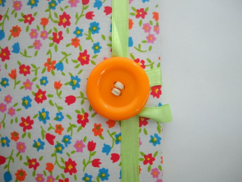 White Journal Notebook Diary Colorful Flowers Personal Wrap Journal ...