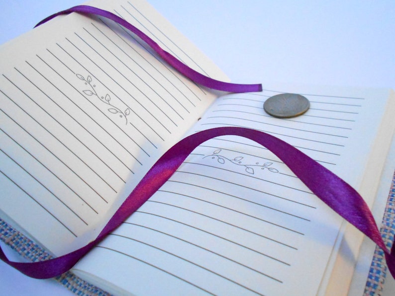 Pink Blue Journal Notebook Diary Blank Writing Journal Cute Handmade ...