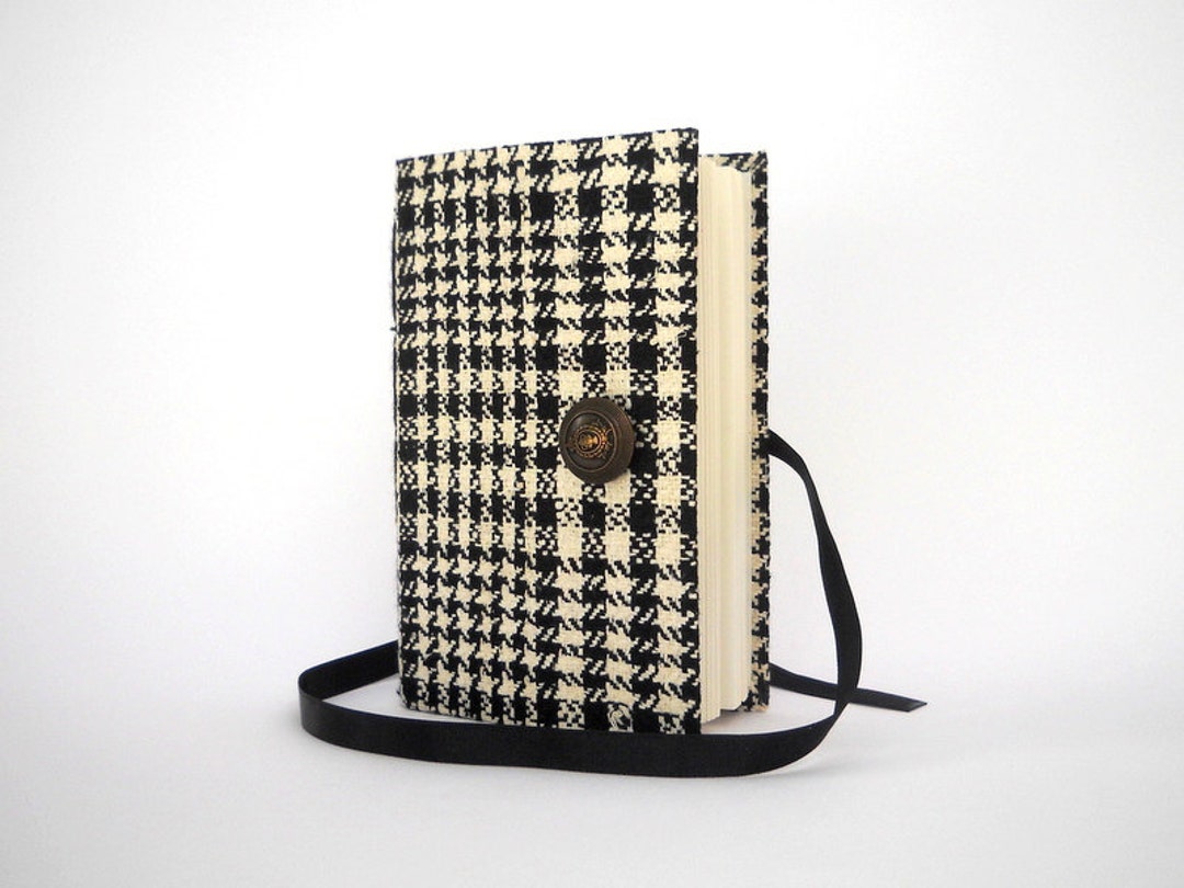 Journal portable de journal de handmade de journal noir et blanc ...