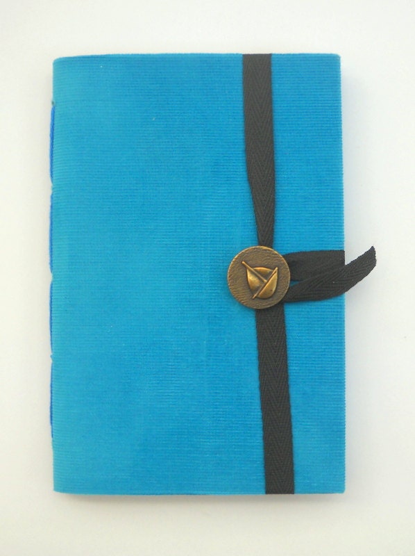 Blue Writing Handmade Journal Notebook Diary With Blank Paper Blue ...