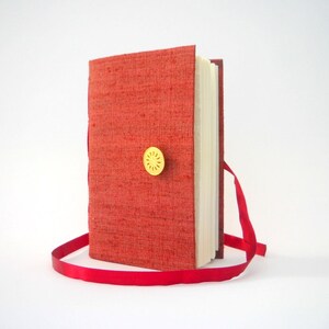 Red Journal Notebook Handmade Journal Blank Journal Brown Red Journal ...