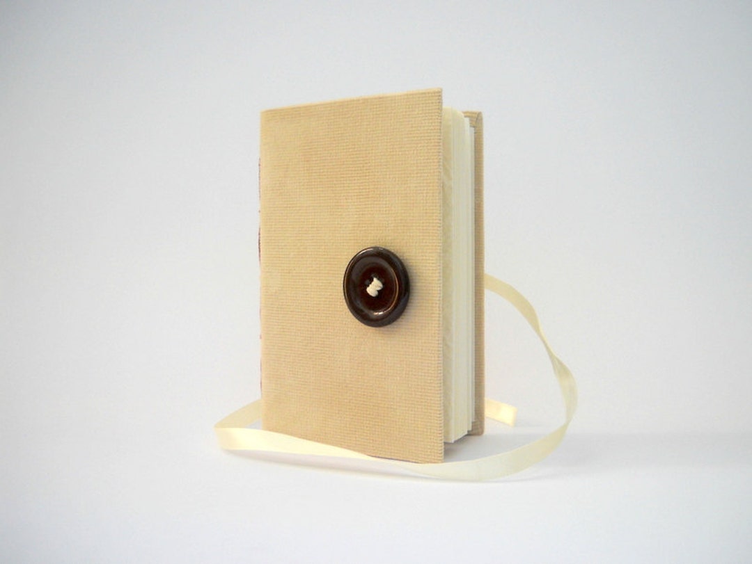 Beige Journal Notebook Diary Handmade Journal Unlined Journal Beige ...
