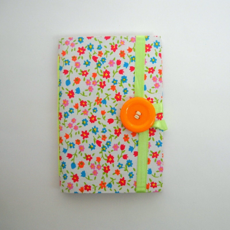 White Journal Notebook Diary Colorful Flowers Personal Wrap Journal ...