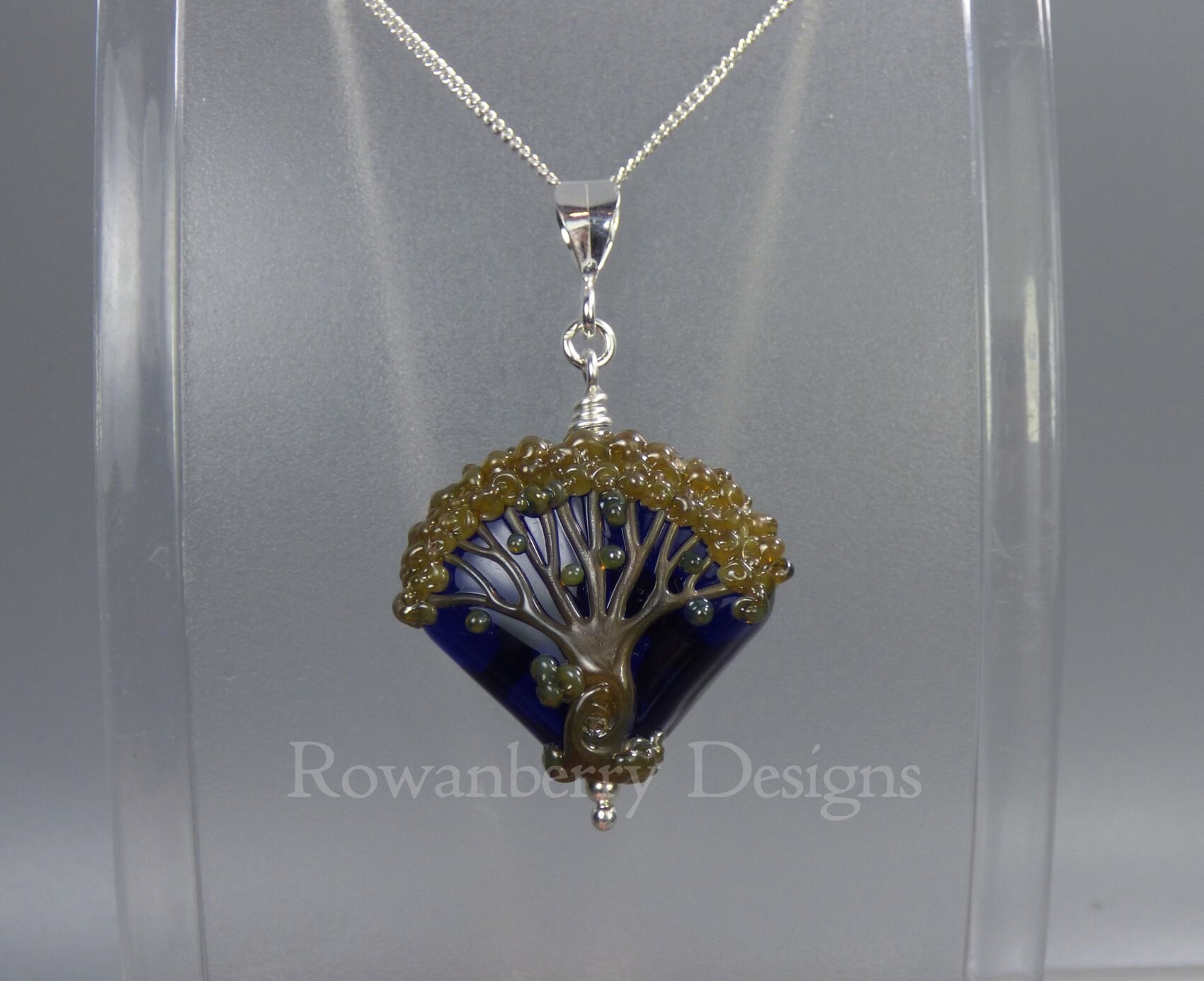 Bronze Oak Tree Pendant - Optional Chain - Art Nouveau Style Handmade ...